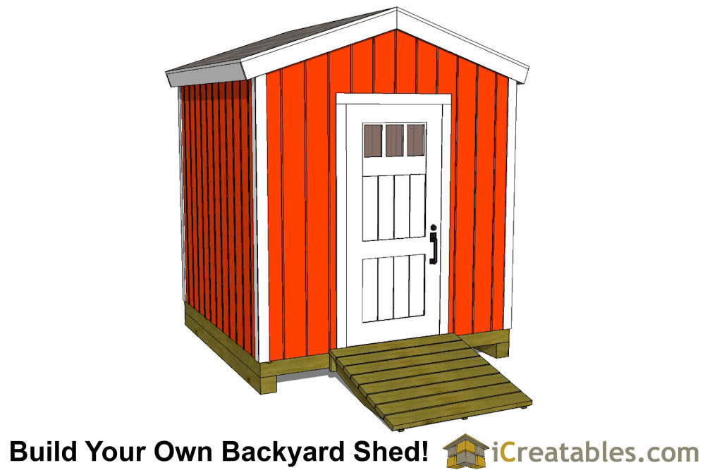 8x8 Backyard Storage Shed Plans