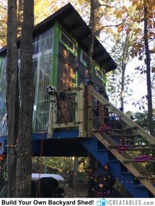 8×12 Modern Shed Tree House – iCreatables.com