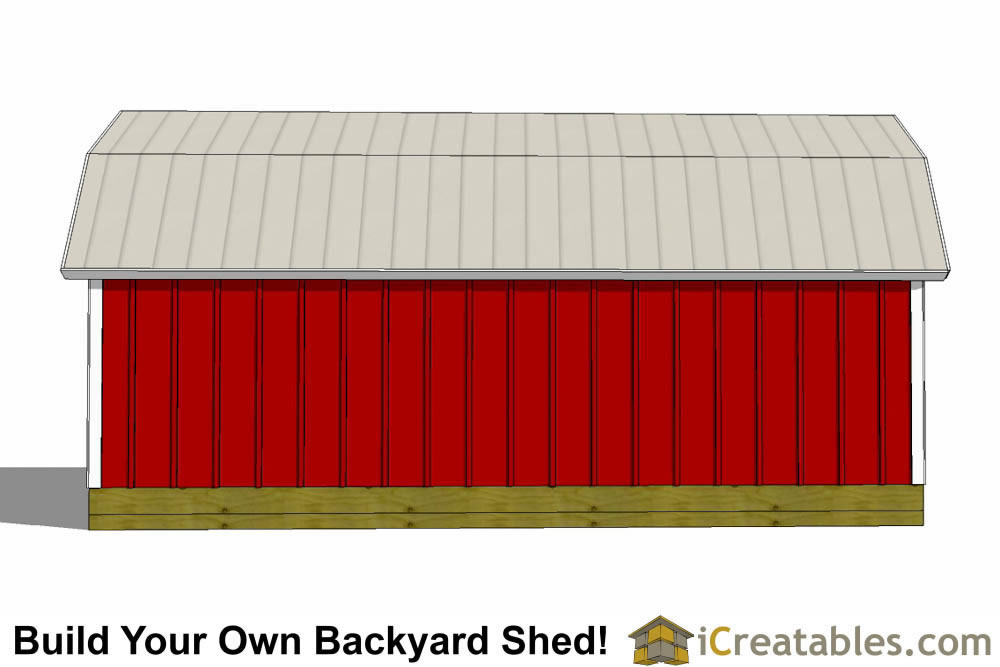 8x20 Gambrel Shed Plans Icreatables 8x20 Gambrel Shed Plans Icreatables